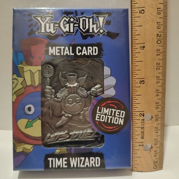 Konami | Art | Yugioh Time Wizard Metal Card Silver Ingot Limited ...